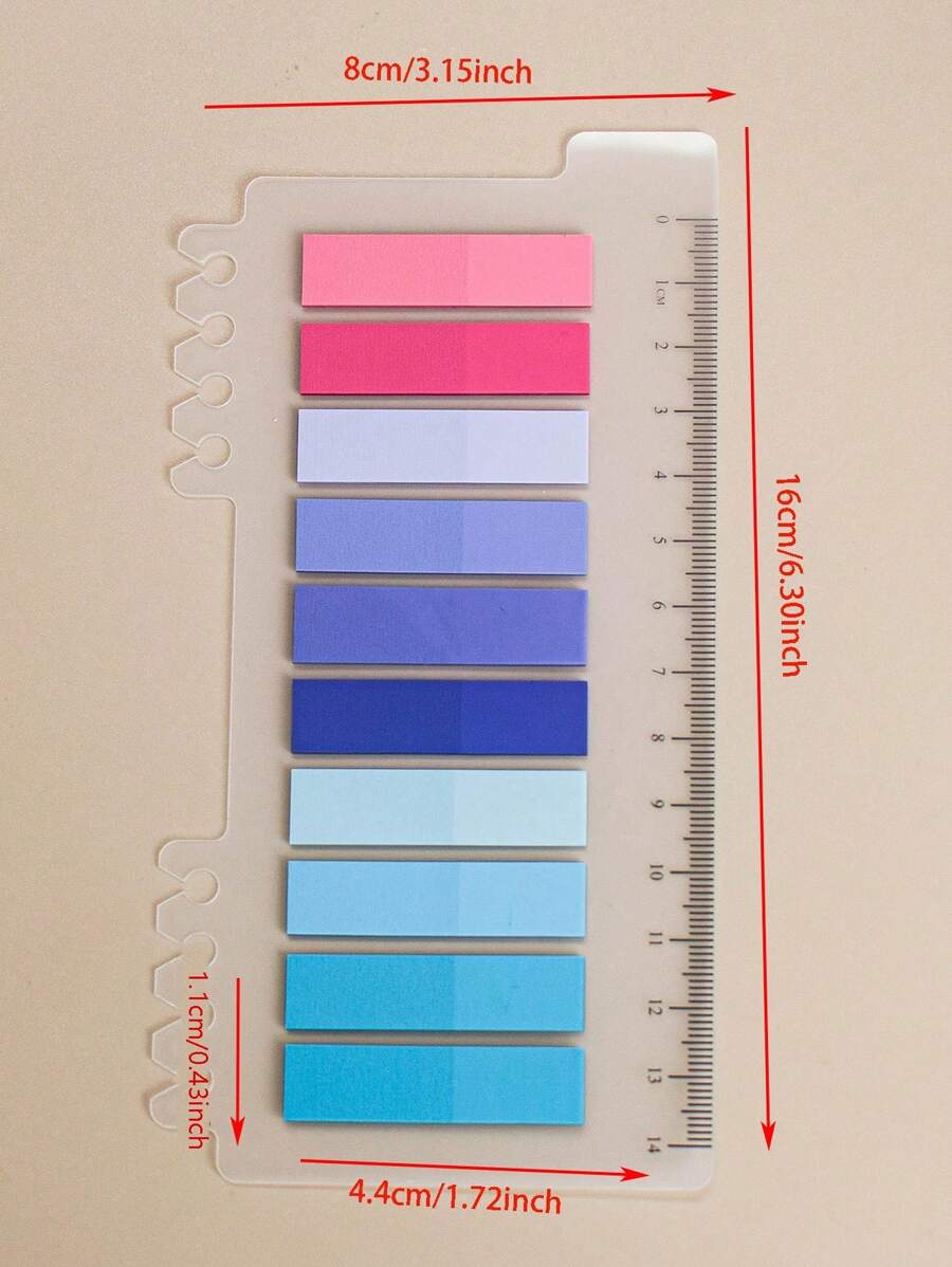 PET Loose Leaf Morandi Sticky Notes Fluorescent Index Sticker | SHEIN USA