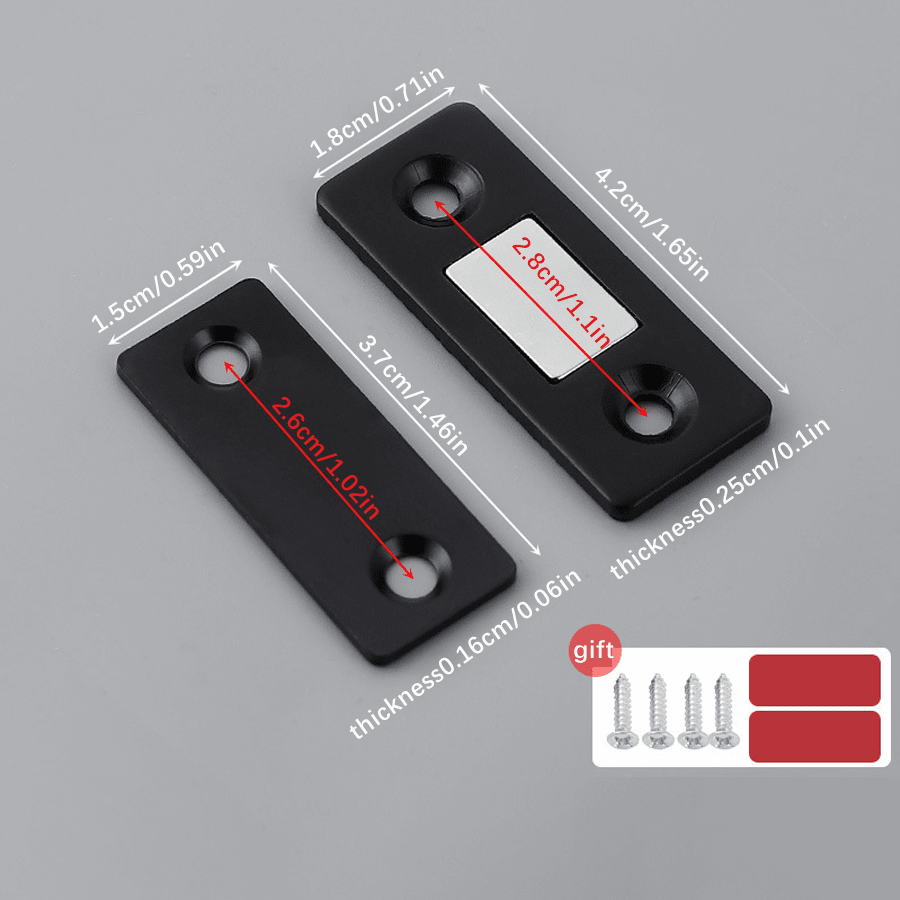 1pc No-Drill Magnetic Door Catch For Sliding Pull Wardrobe Cabinet Door ...