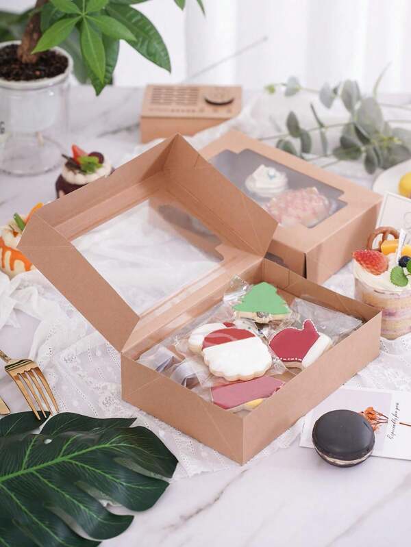 Pastry Biscuit Baking Packaging Box - Set Of 5 | SHEIN USA