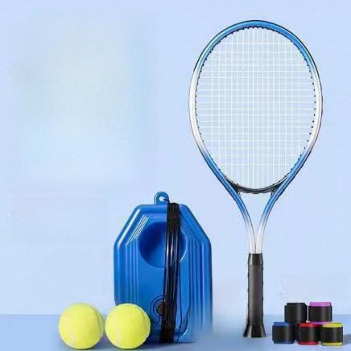 Tennis Racket Tennis Trainer Single Player With String Rebound Base ...