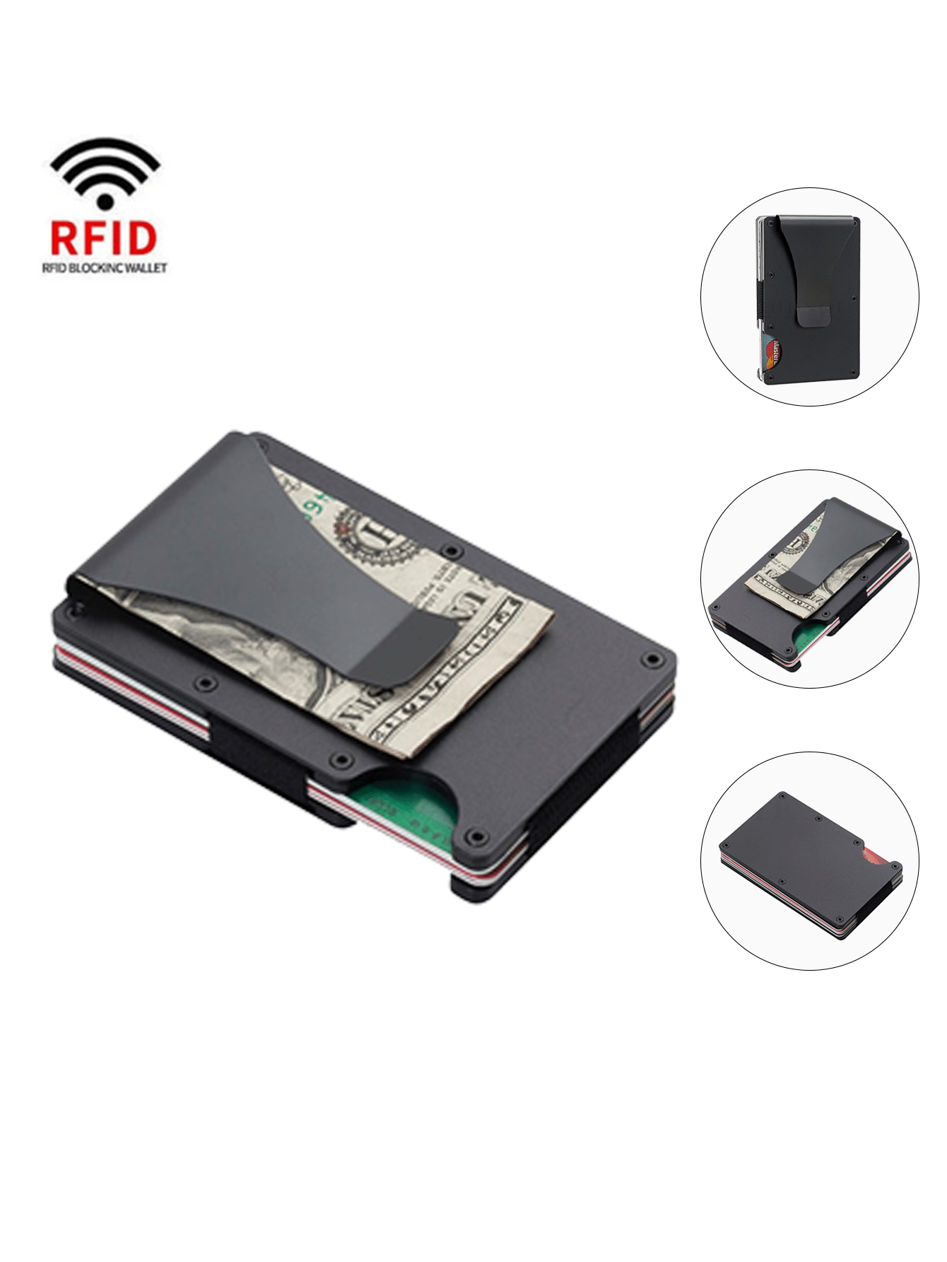 Rfid Carbon Fiber Men Wallets Famous Brand Metal Slim Thin Man Wallet ...