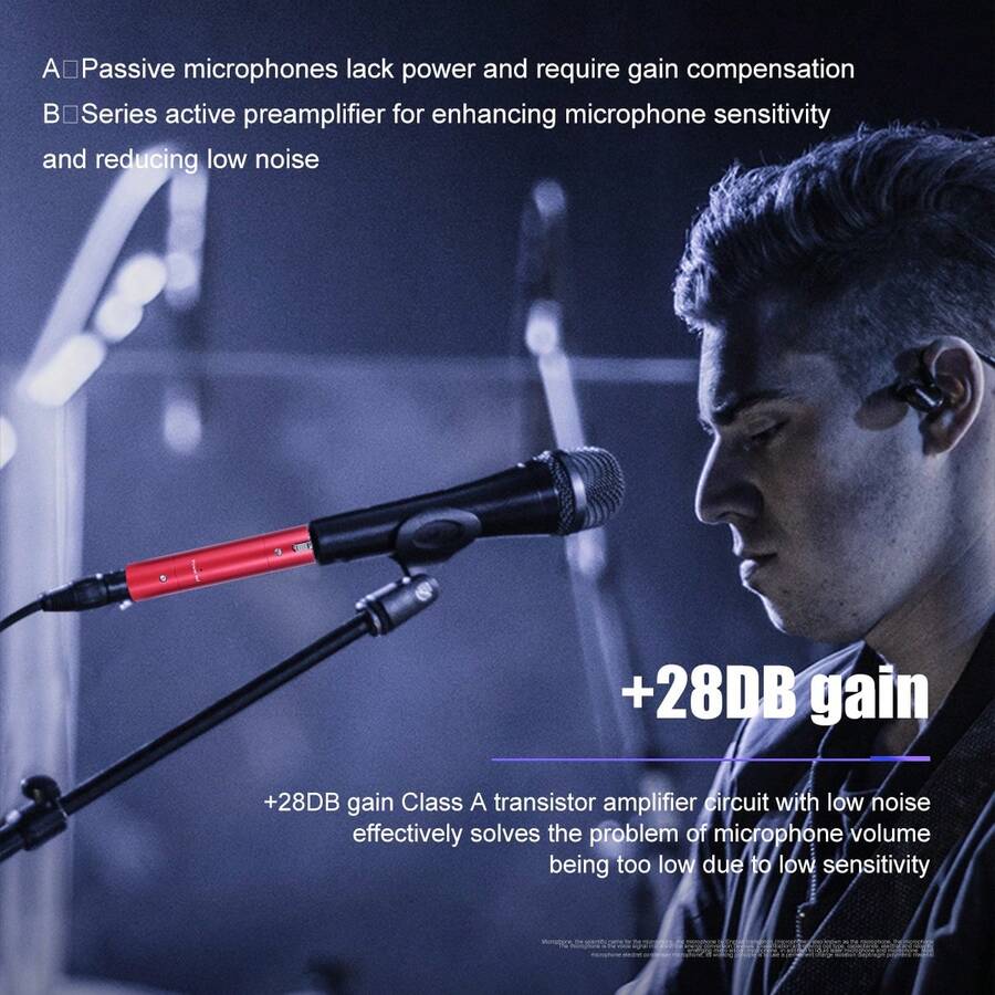 Dynamic Microphone Amplifier With Strong Noise Reduction And Gain For ...