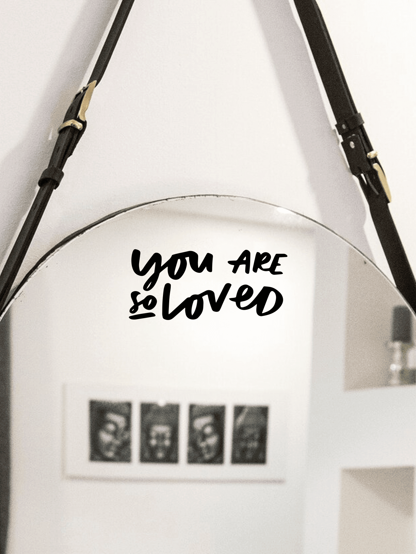 You Are So Loved Decal, Mirror Affirmation, Salon Décor, Vinyl Sticker ...
