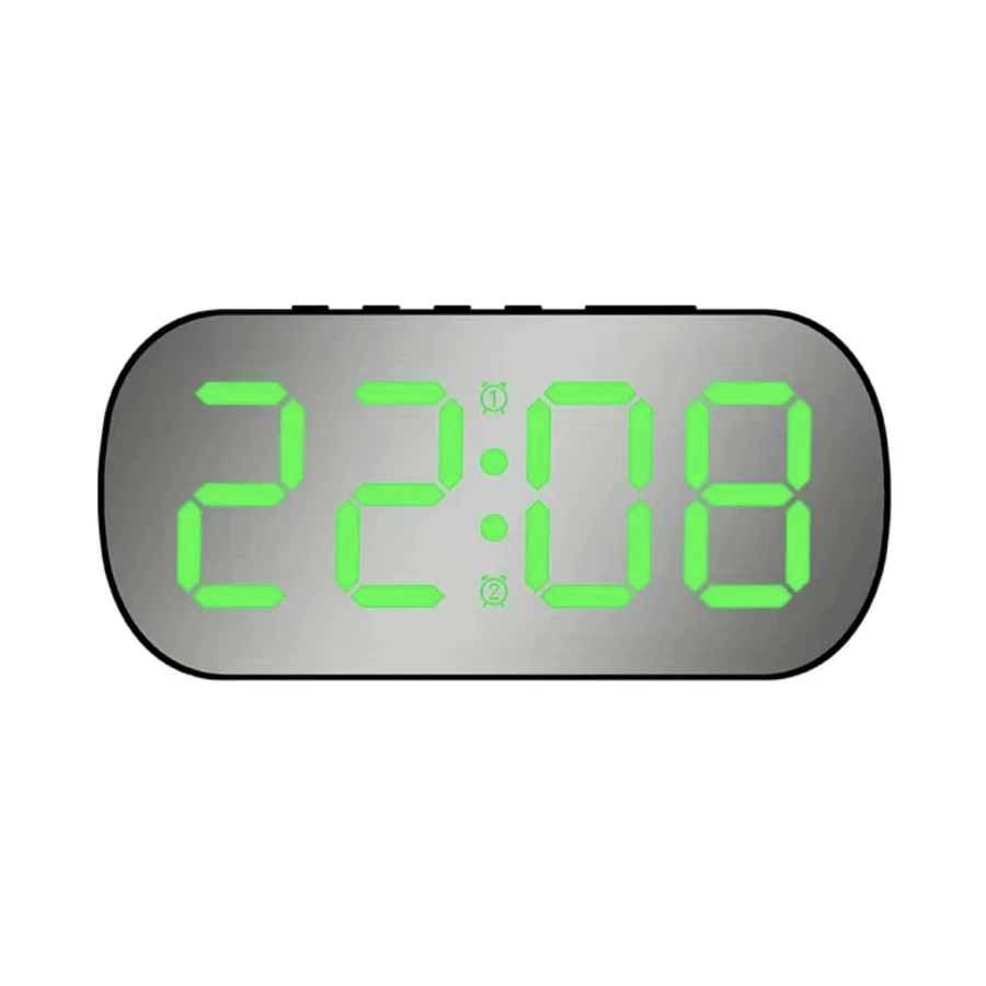 1pc Alarm Clock, Simple Digital Clock, Snooze Temperature Date Display ...