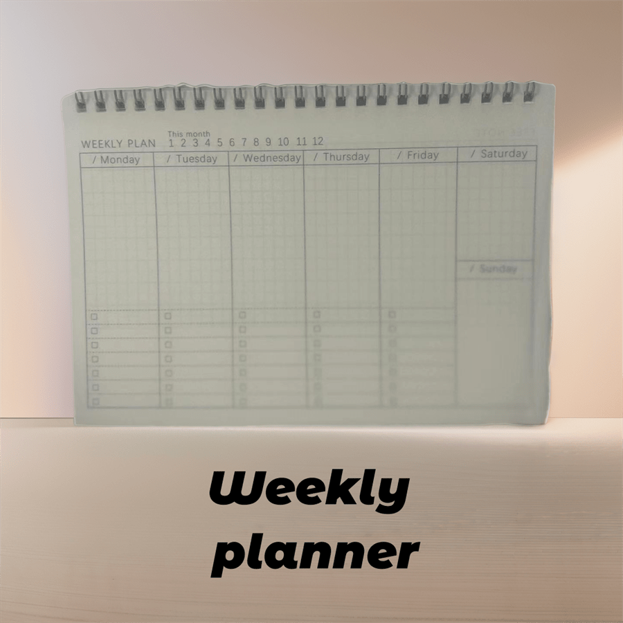 Time Management Schedule, Self-Discipline Table, Study Plan, Attendance ...