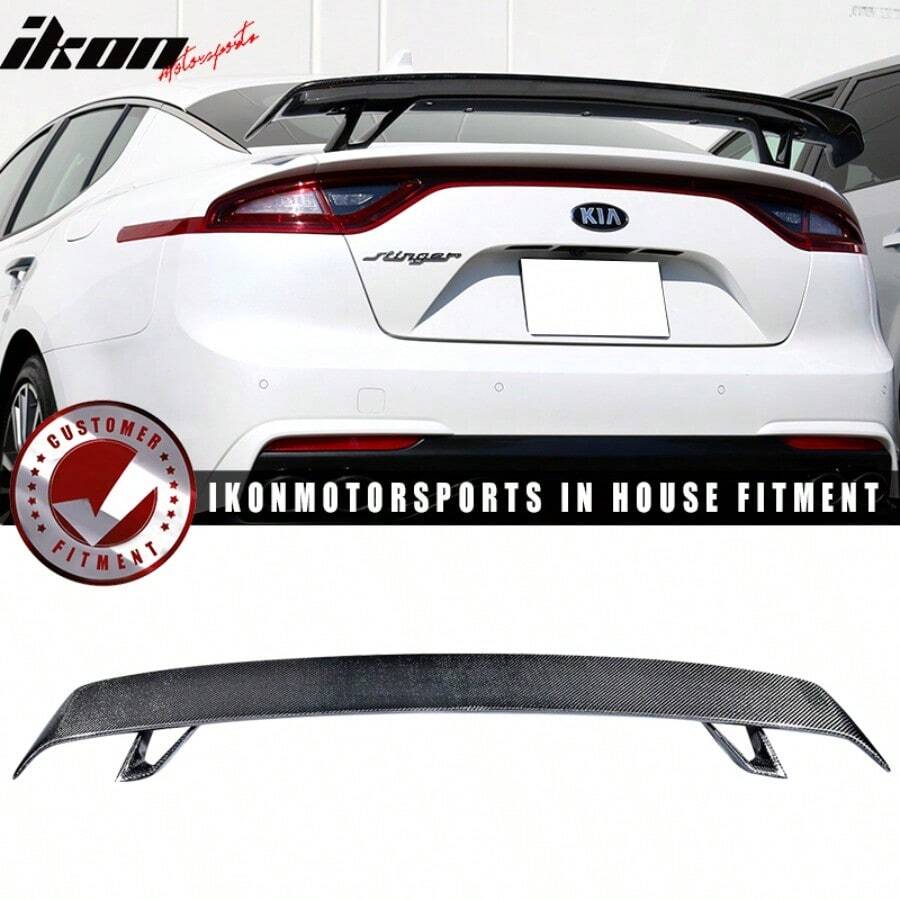 Trunk Spoiler Fit For 2018-2021 Kia Stinger Carbon Fiber Rear Trunk ...