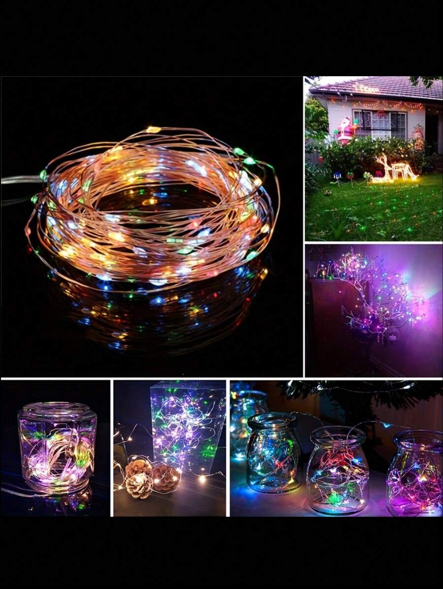 110ft 300led Solar Powered Outdoor String Lights, Fairy Tale Garden ...