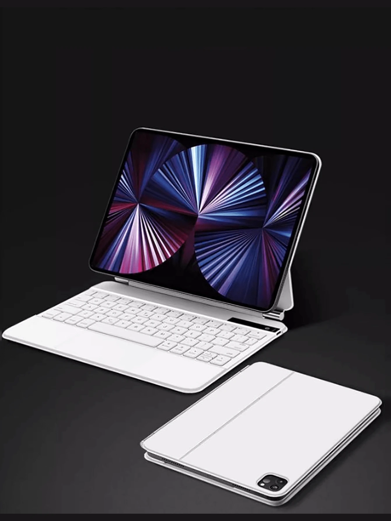 This Is A Smart Keyboard Case Designed For Ipad, Featuring A Floating ...