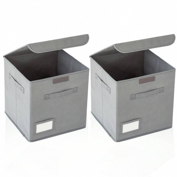 1 Pack 27L Storage Boxes With Lids Foldable Storage Cubes Large Cube ...