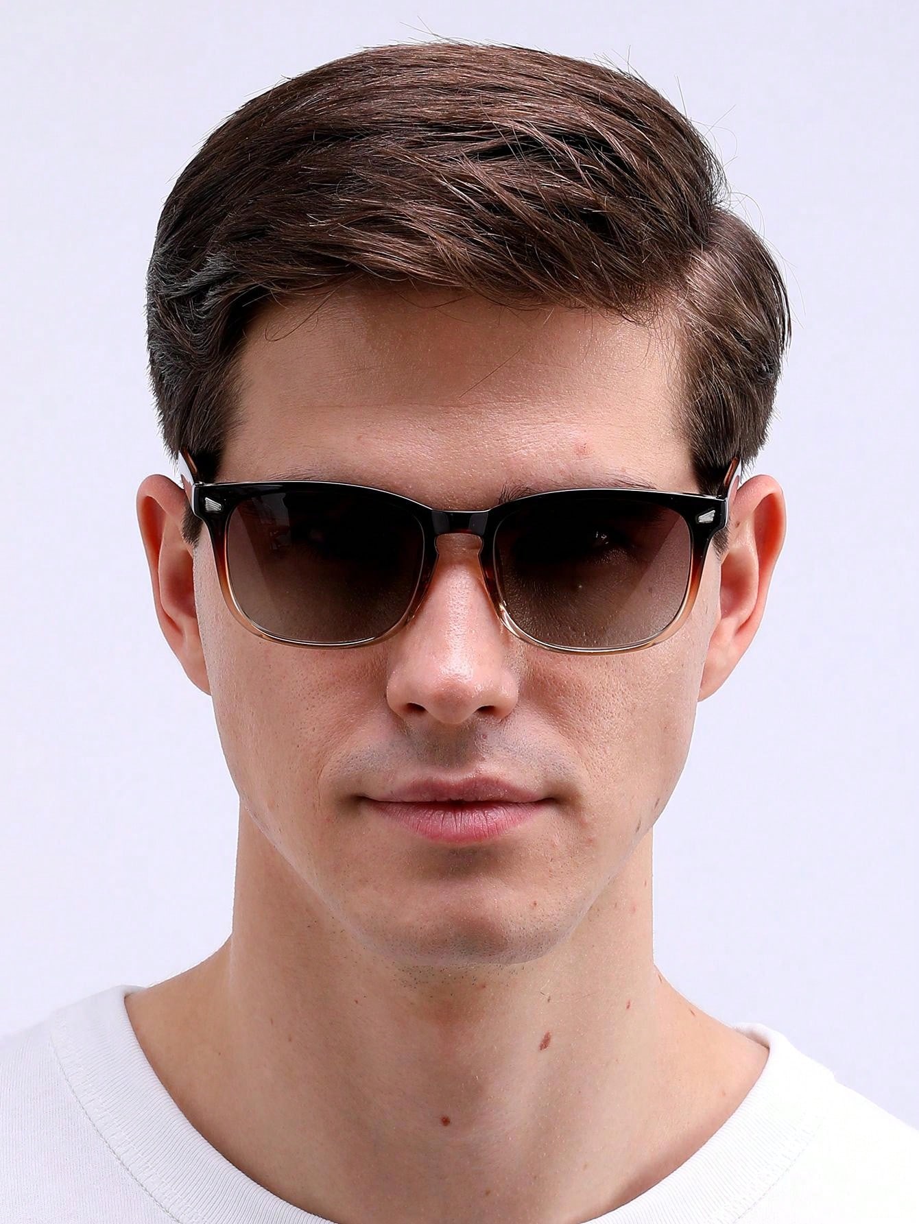 2 Stücke Verlauf polarisierte klassische Sonnenbrille (mit Anti-Verlust Seil und Brillen ...