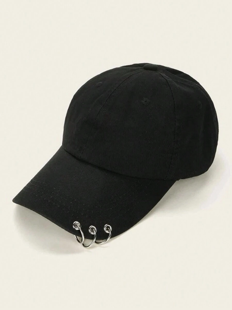 1 Men's Black Baseball Cap, Fashionable, Trendy And Personalized ...
