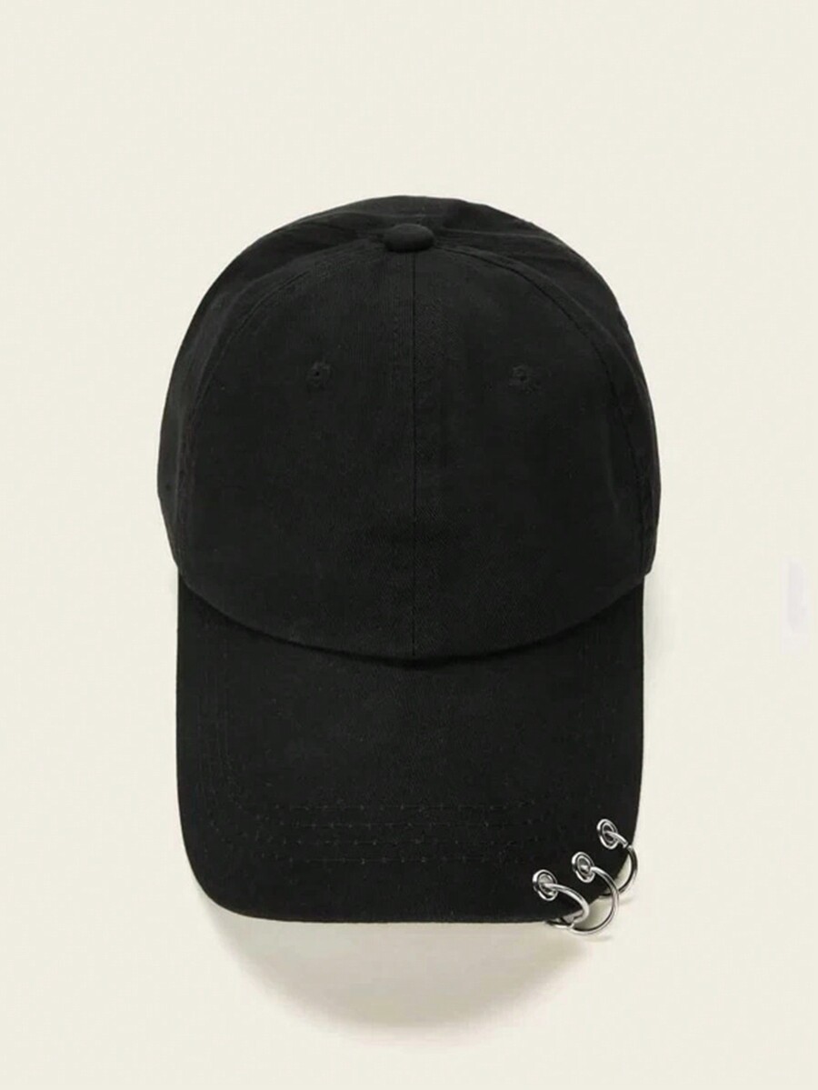 1 Men's Black Baseball Cap, Fashionable, Trendy And Personalized ...