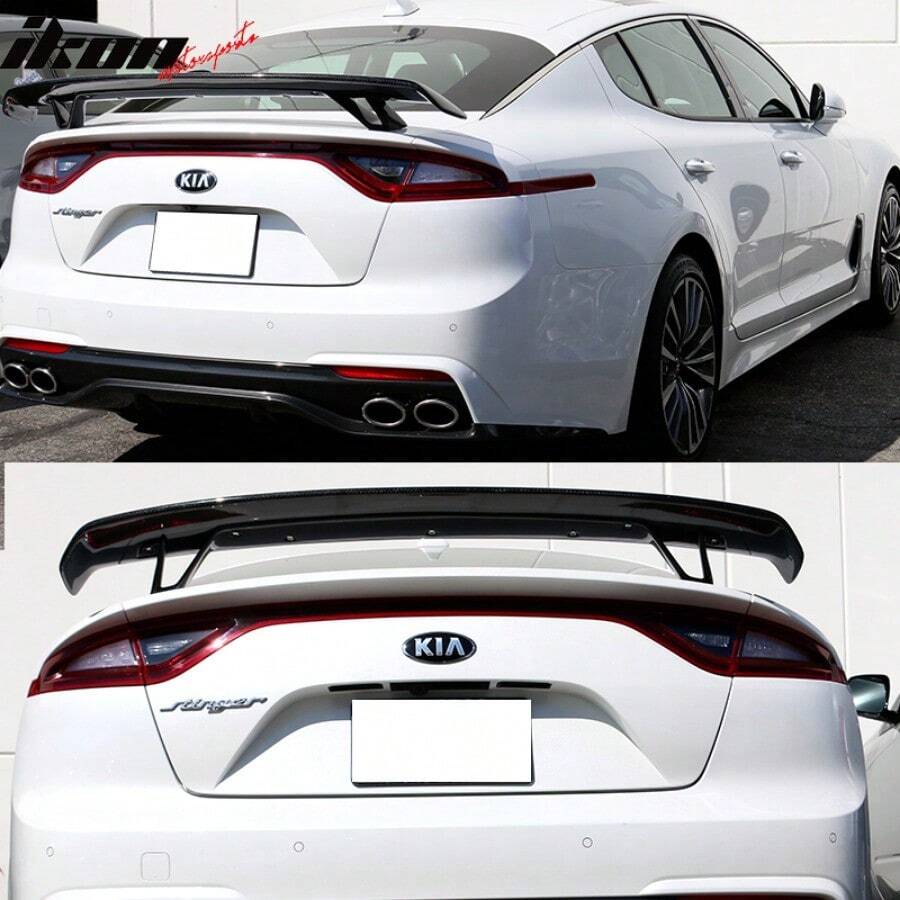 Trunk Spoiler Fit For 2018-2021 Kia Stinger Carbon Fiber Rear Trunk ...