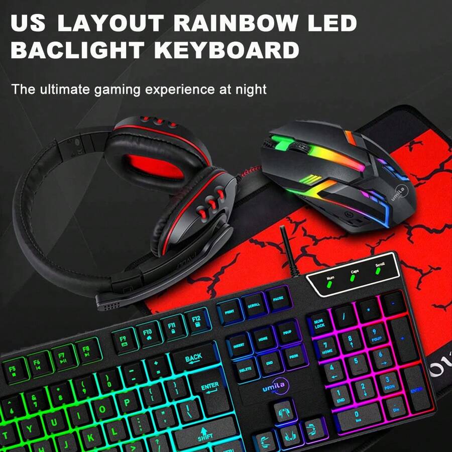 Factory Ultra Low Price Rgb High Keycaps Mechanical Feel Gaming Combo ...