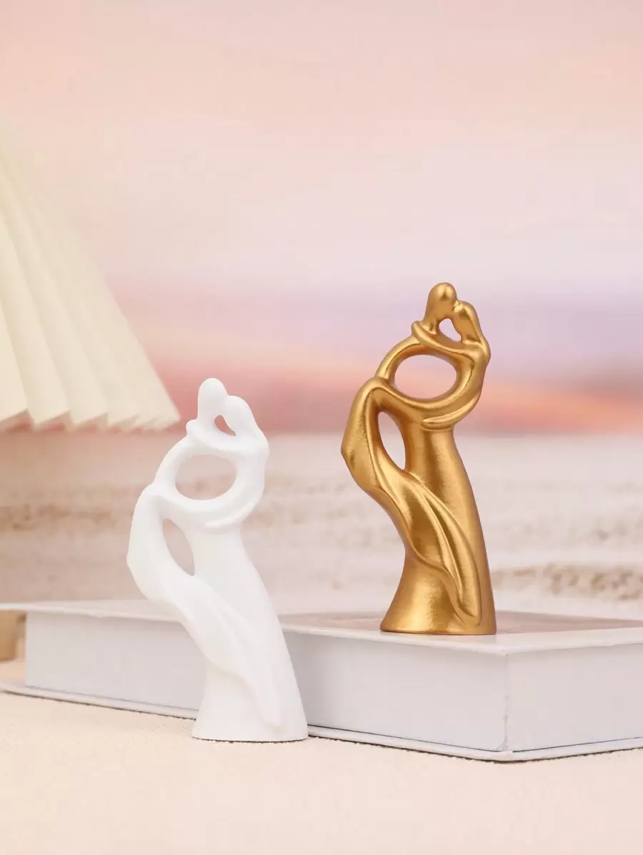 1pc Abstract Couple Shaped Creative Art Home Decor Sculpture For ...