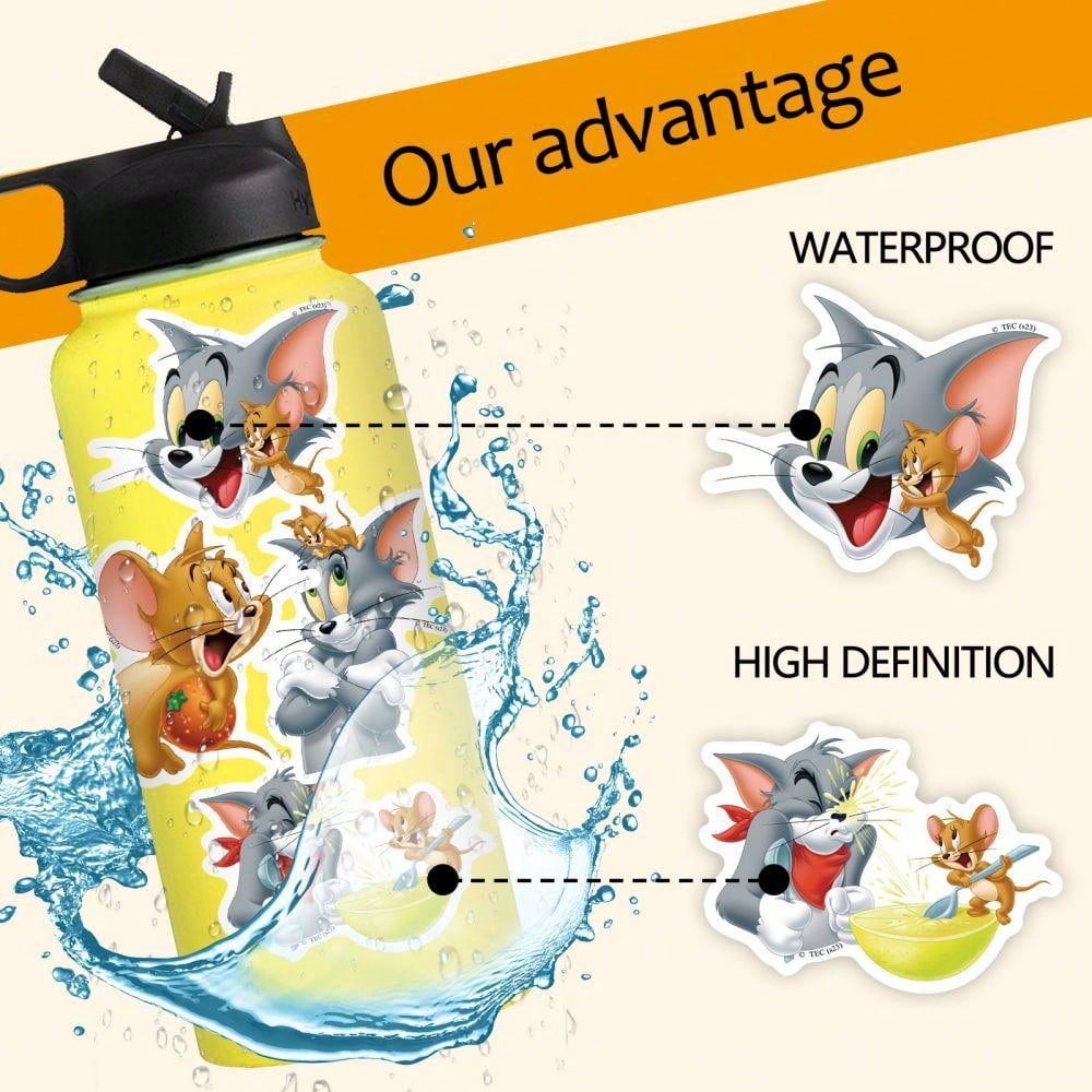 50PCS Warner Bros. Officially Licensed Tom And Jerry Stickers Aesthetic ...