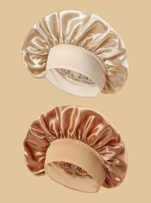 Solid Hair Bonnet Silk Bonnet Satin Bonnet | SHEIN USA