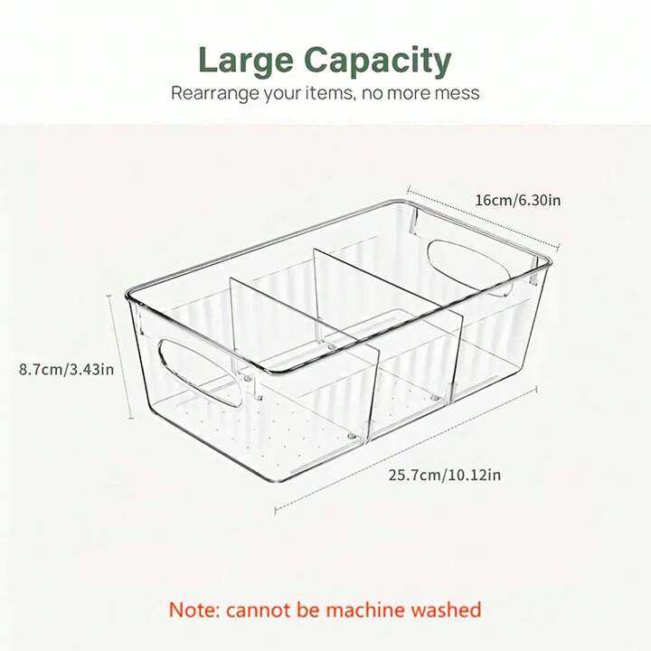Refrigerator Storage Box - With Dividers To Achieve Different Sized ...