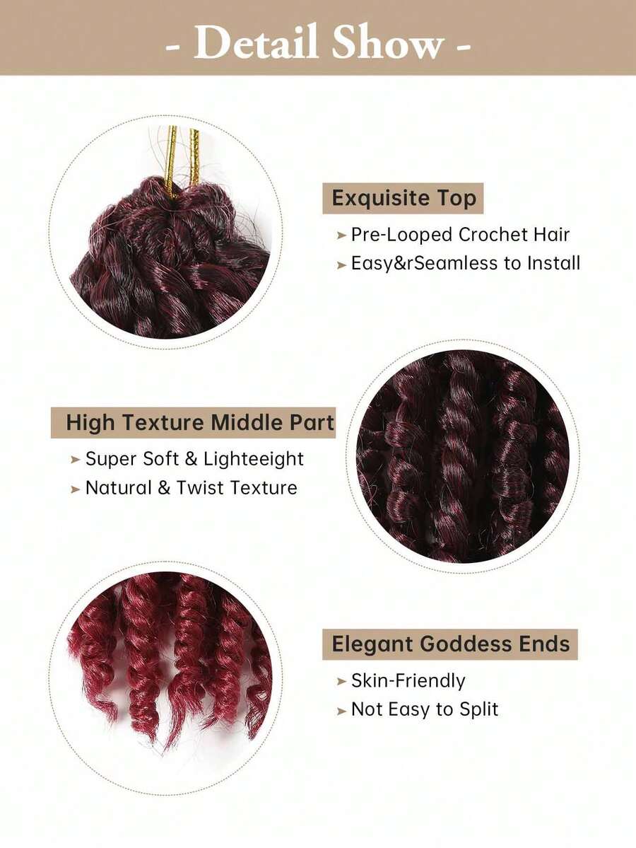HAIRCUBE HAIRCUBE 14 Inch TOMO Passion Twist Crochet Hair Pre-Looped ...