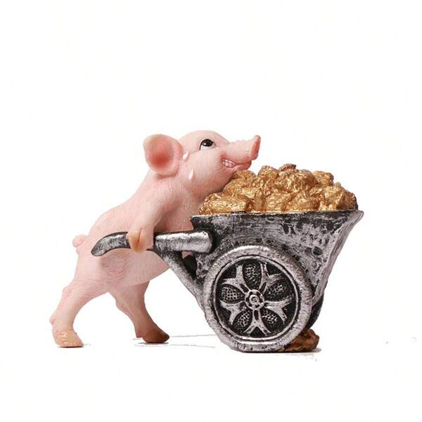 Struggle Mining Pig Tabletop Decoration With Hand Ceremony Strict ...
