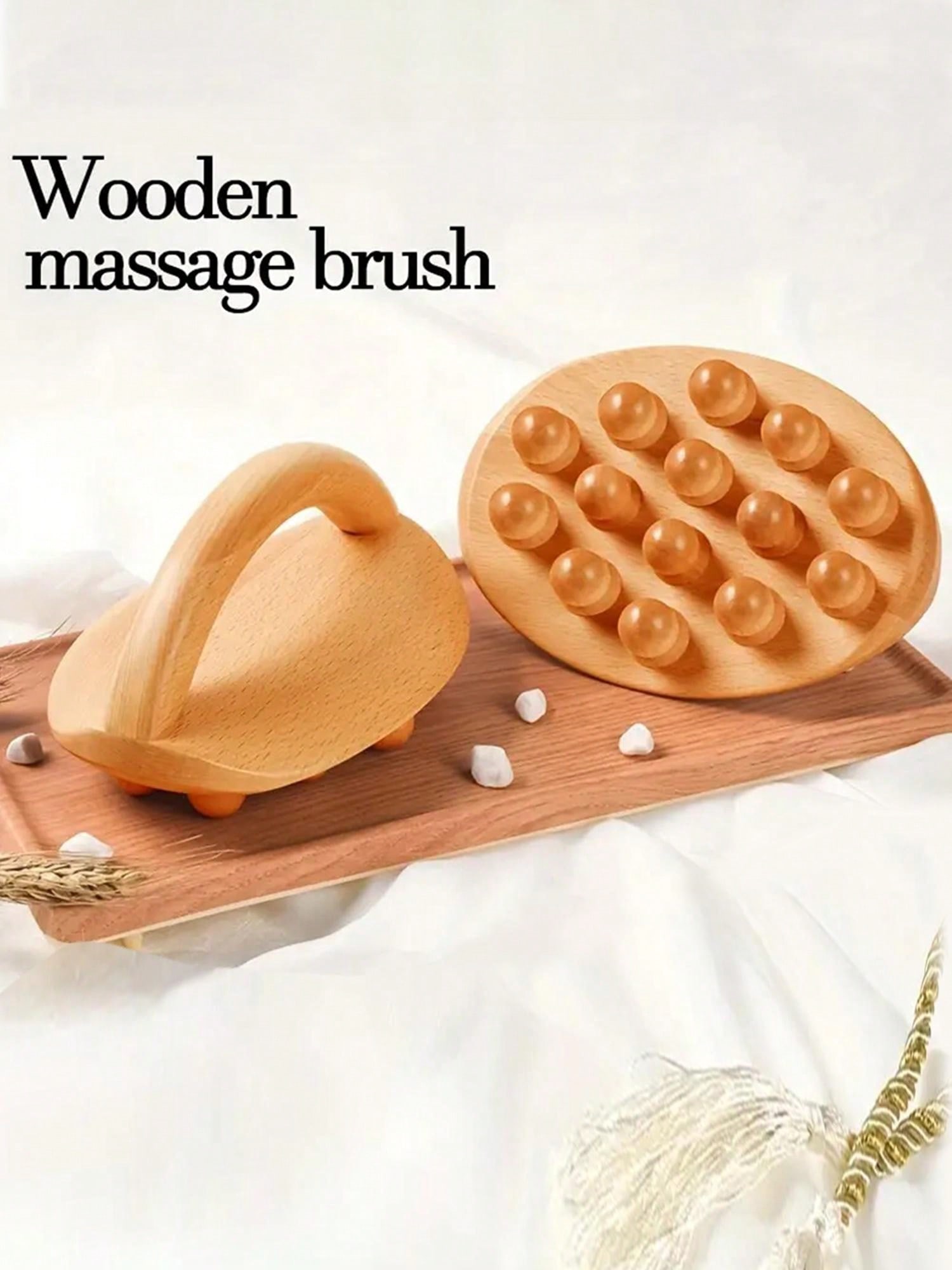 Wooden Massage Brush For Body Massaging, Sculpting And Unblock Meridian ...