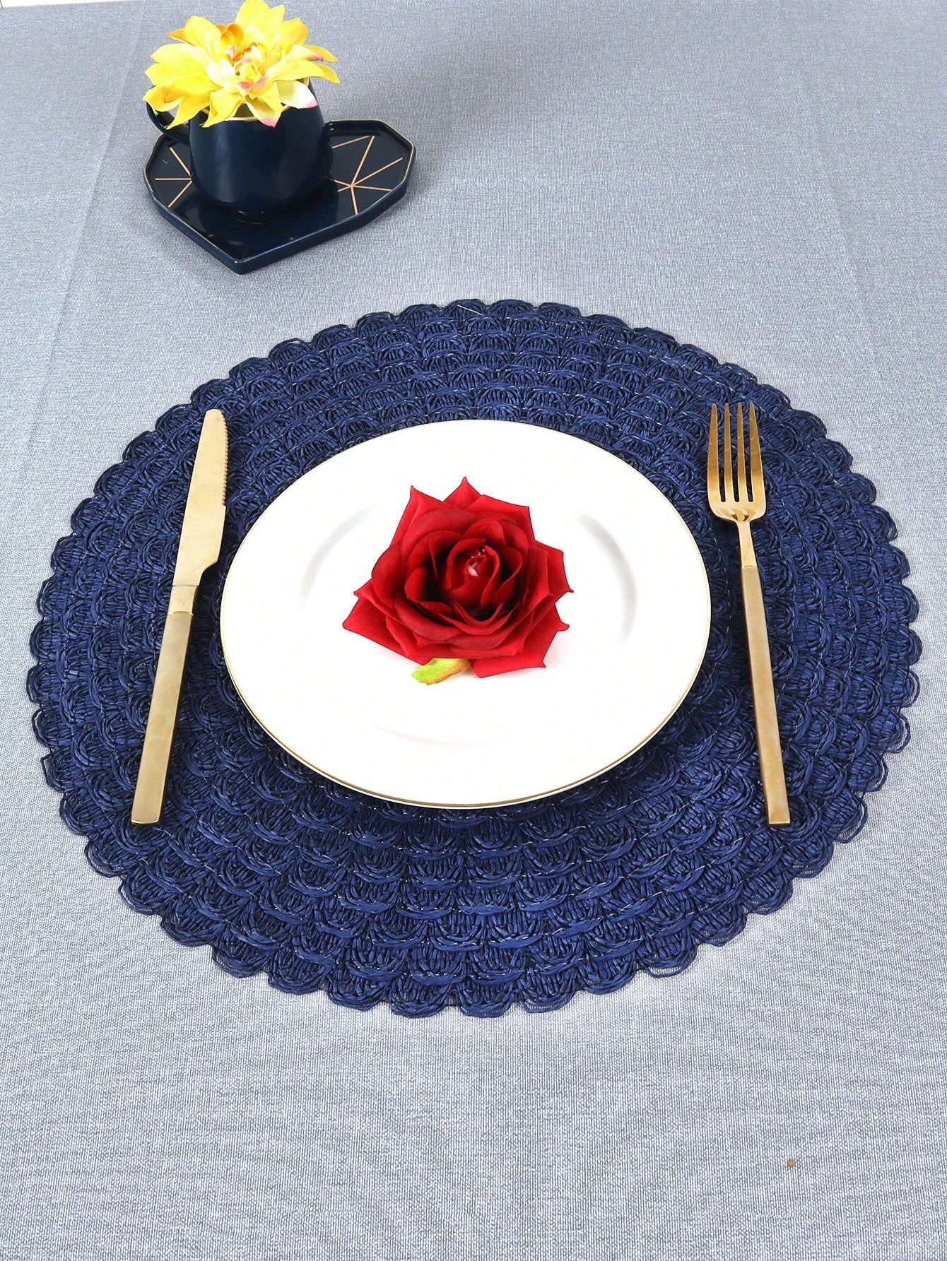 1pc Natural Woven Placemats Boho Place Mats For Kitchen Table Indoor ...