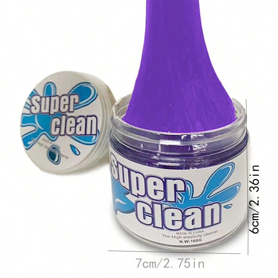 1pc Purple Car Cleaning Soft Glue, Dust Removal Gel For Car And ...