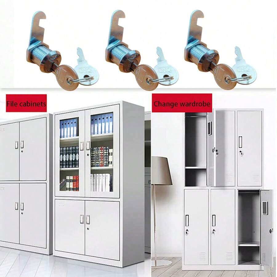 1 Pack/2 Pack Cabinet Locks With Keys, Cam Lock Keyed Alike, Secure ...