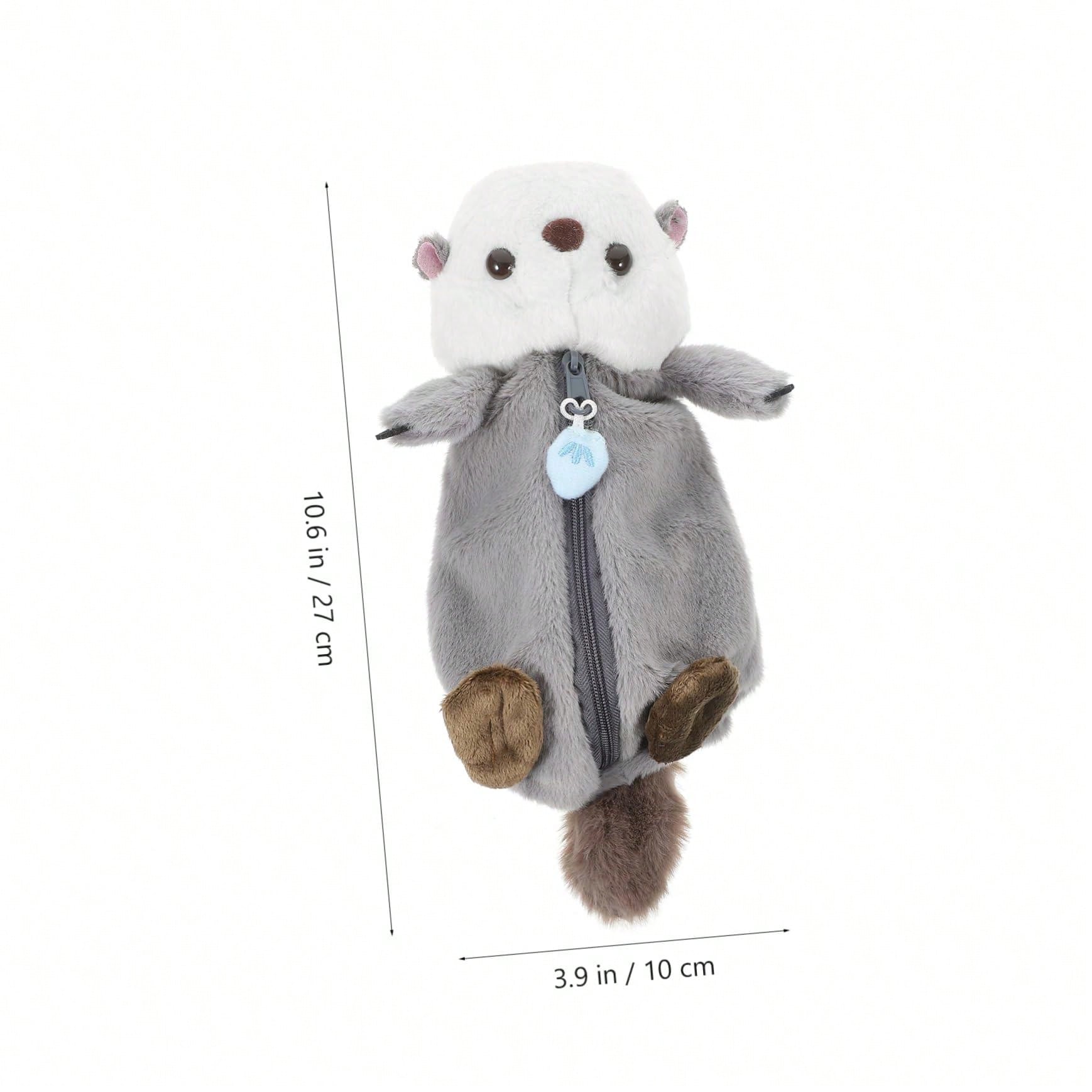 Plush Pencil Case Plush Storage Pouch Animal Pencil Holder 3d Pen Case ...