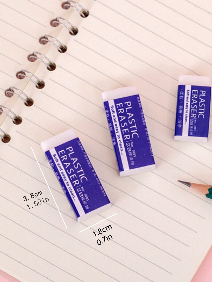 5pcs Basic Simple Erasers For Sketch Drawing Art Detail Correction ...