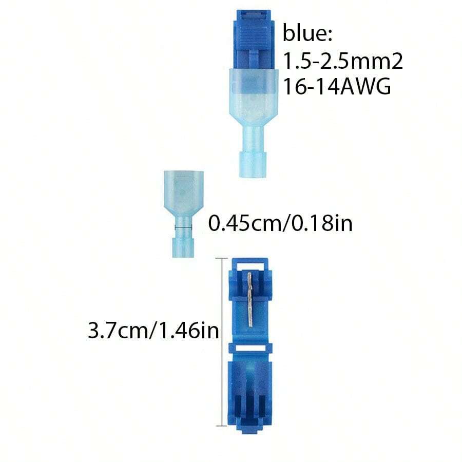 10pcs/20pcs Quick Wire Connector T Type Self-Stripping Nylon Full ...