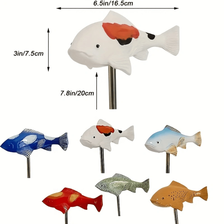 Garden Season New Amber Glazed Ceramic Fish Outdoor Decoration Rainbow ...