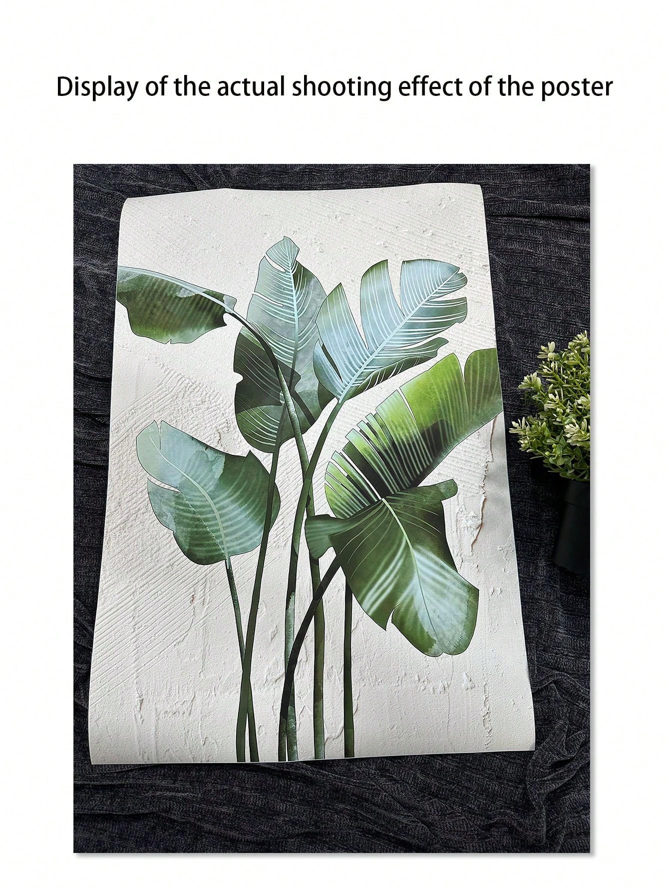 Botanische print frameloze schilderij, canvas print, hangende kunst aan ...