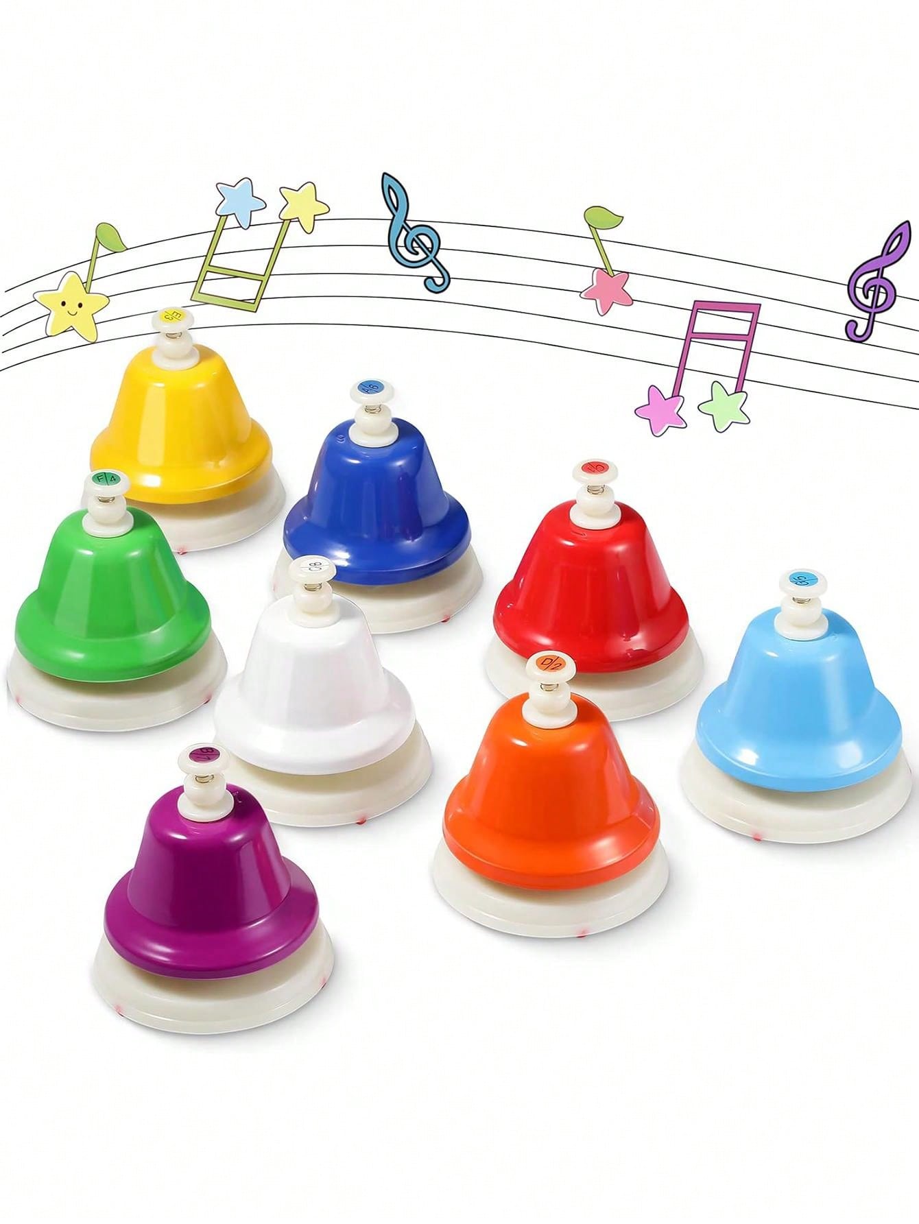 Desk Bells For Kids | Educational Music Toys For Toddlers 8 Notes ...