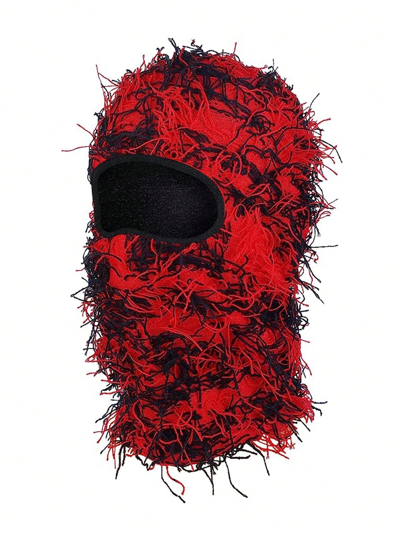 1pc Balaclava Distressed Knitted Full Face Ski Mask Winter Windproof ...