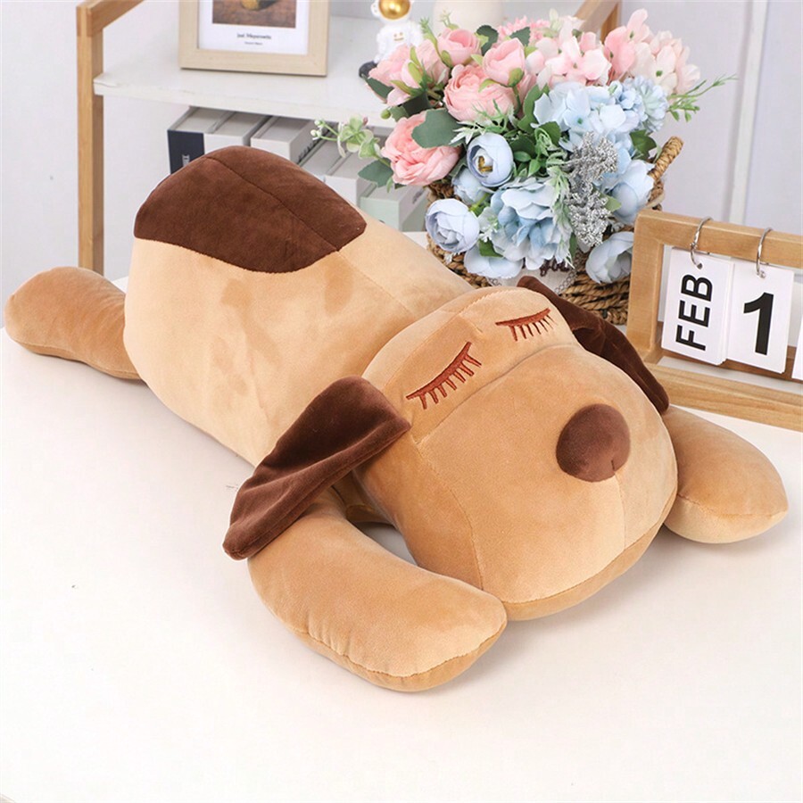1pc Lovely Realistic Pug Stuffed Animal Plush Toy Pug Sleeping Pillow ...