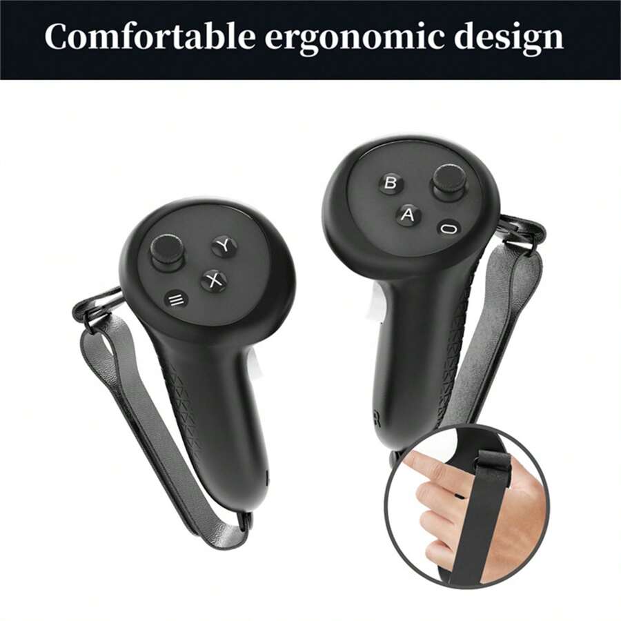2 peças Capas Protetoras de Silicone para Controles Oculus Quest 3 ...