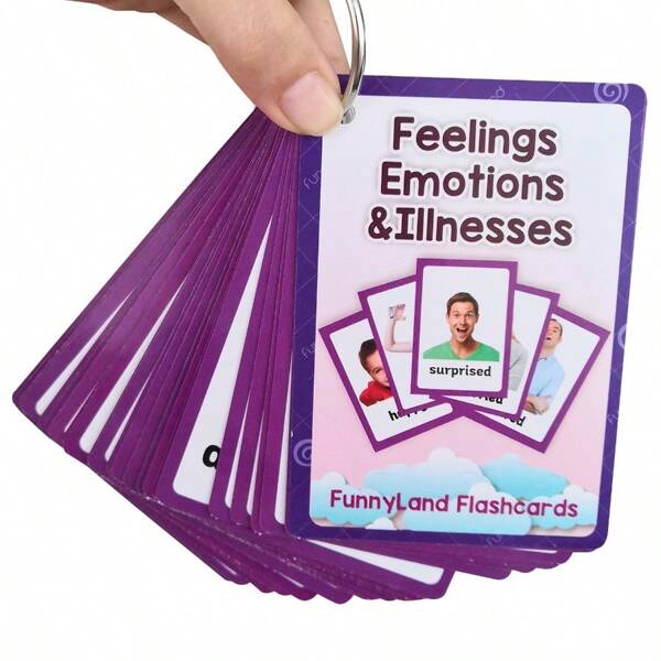 32 Cards Of Feelings Emotions And Illness Flash Cards For Social ...