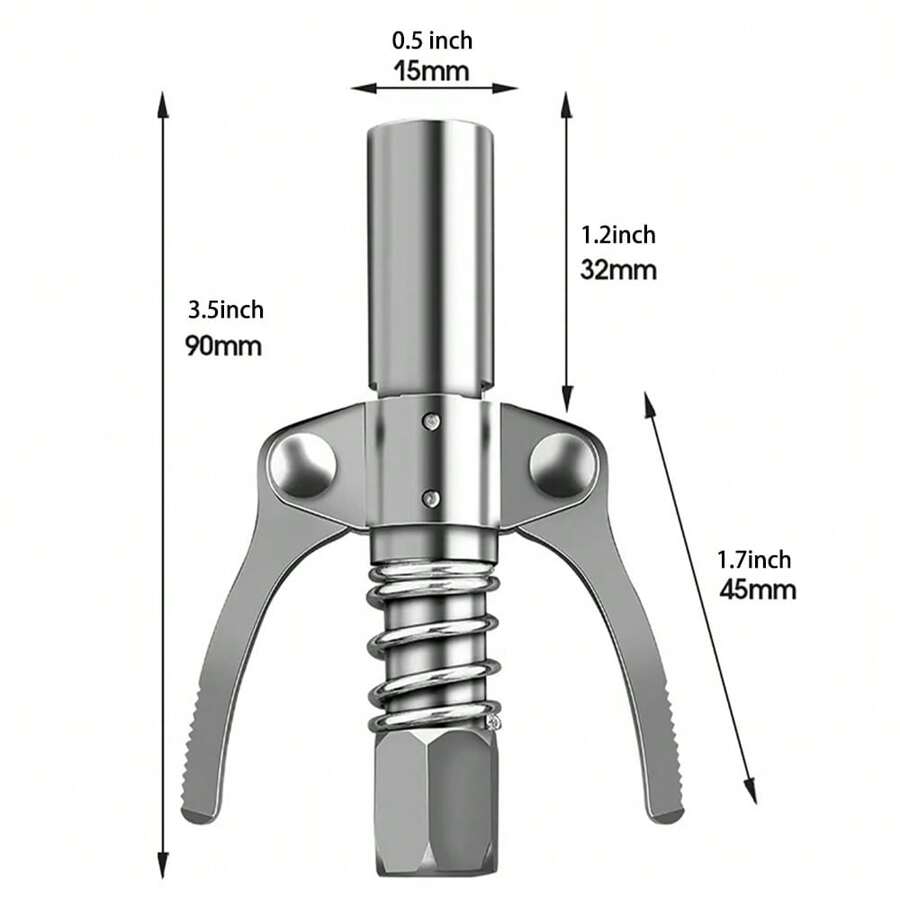Electric Grease Gun Head, Grease Nozzle With Double Handle Locking ...