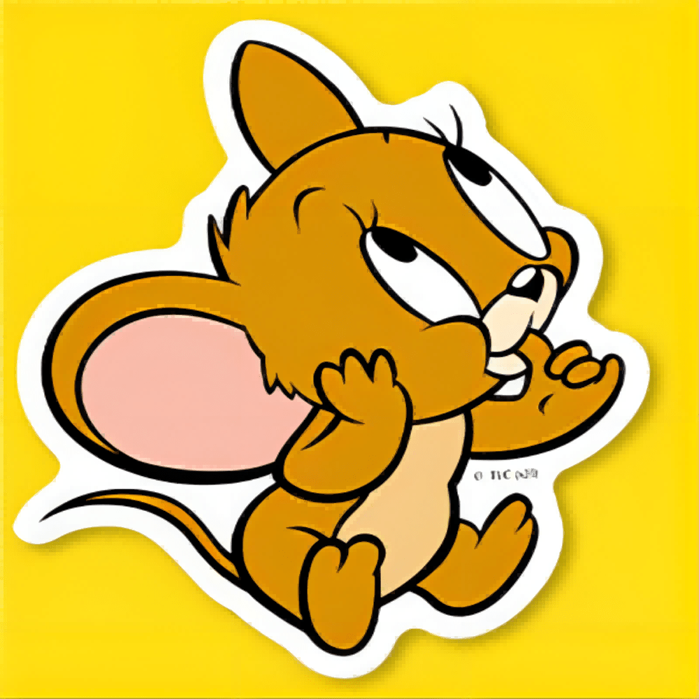 50 Piezas Adhesivos Estéticos De Tom Y Jerry, Oficialmente Autorizados ...