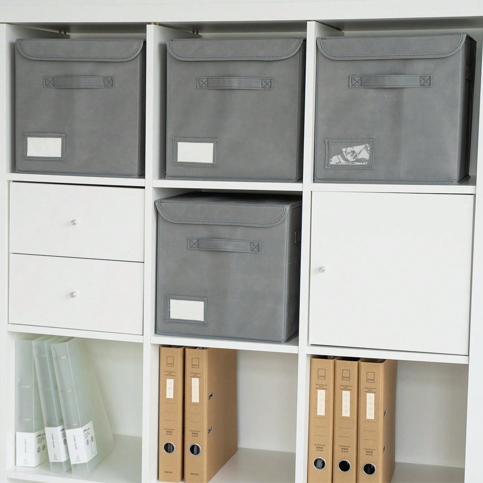 1 Pack 27L Storage Boxes With Lids Foldable Storage Cubes Large Cube ...