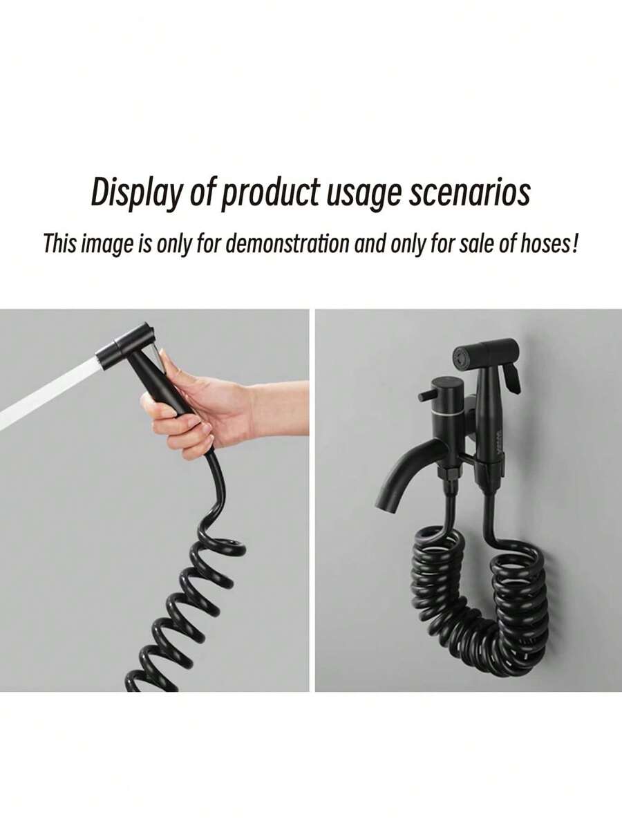 Bidet Spring Hose Flexible Shower Tube Anti-Twist & Stretchable Up To 1 ...