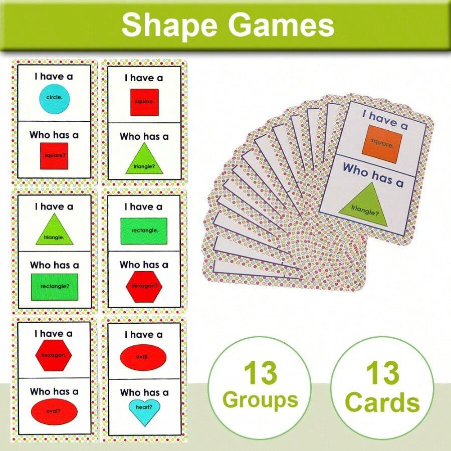 13 Groups Kids Baby Preschool Flashcard Learn English Word Card Shape ...