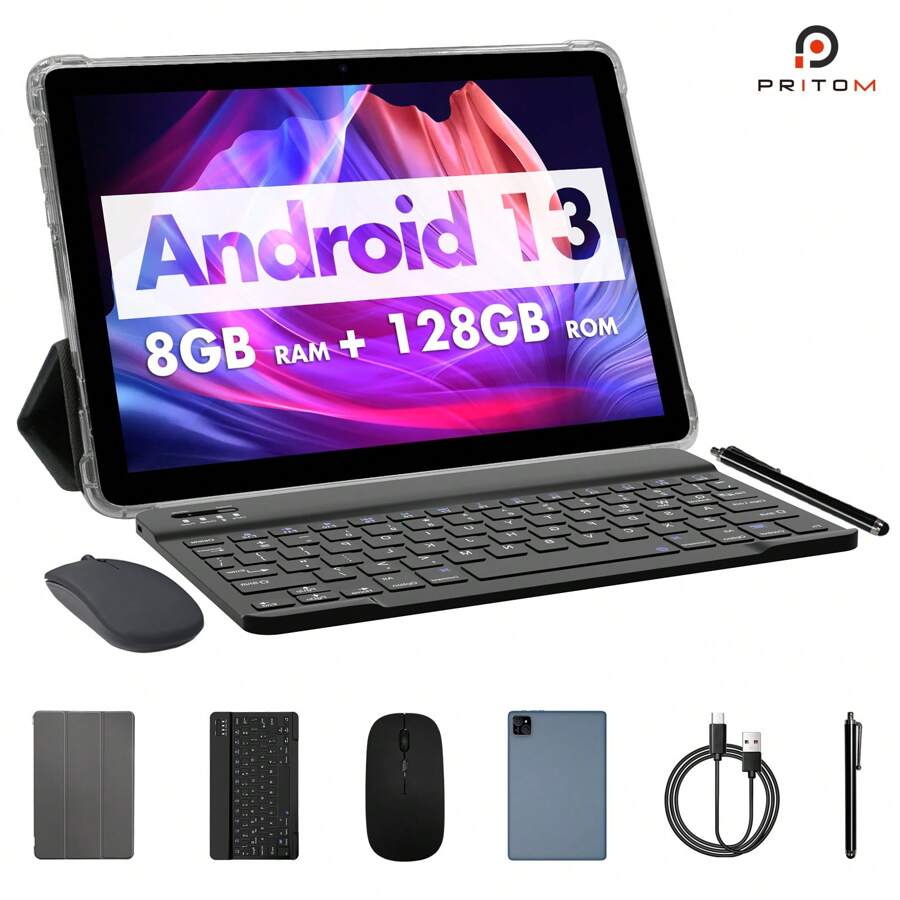 PRITOM 2023 Android 13 Tablet (A523 8-core 1.8Ghz/8GB(4gb+4gb)RAM/128GB ...