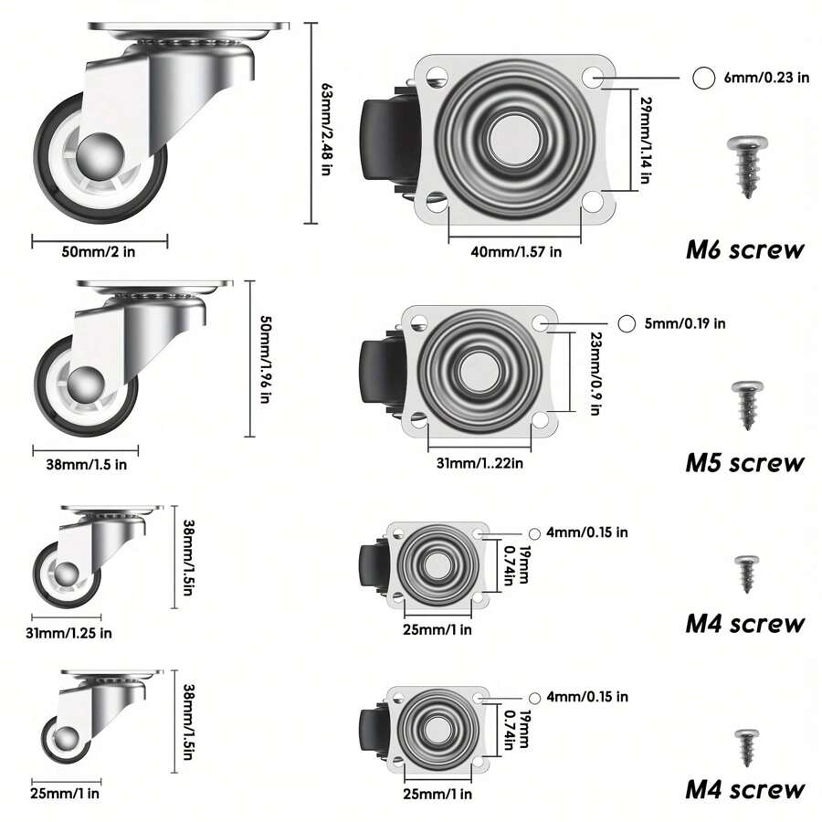 Heavy Duty Handle Lock Swivel Casters, Heavy Duty Threaded Stem Casters ...