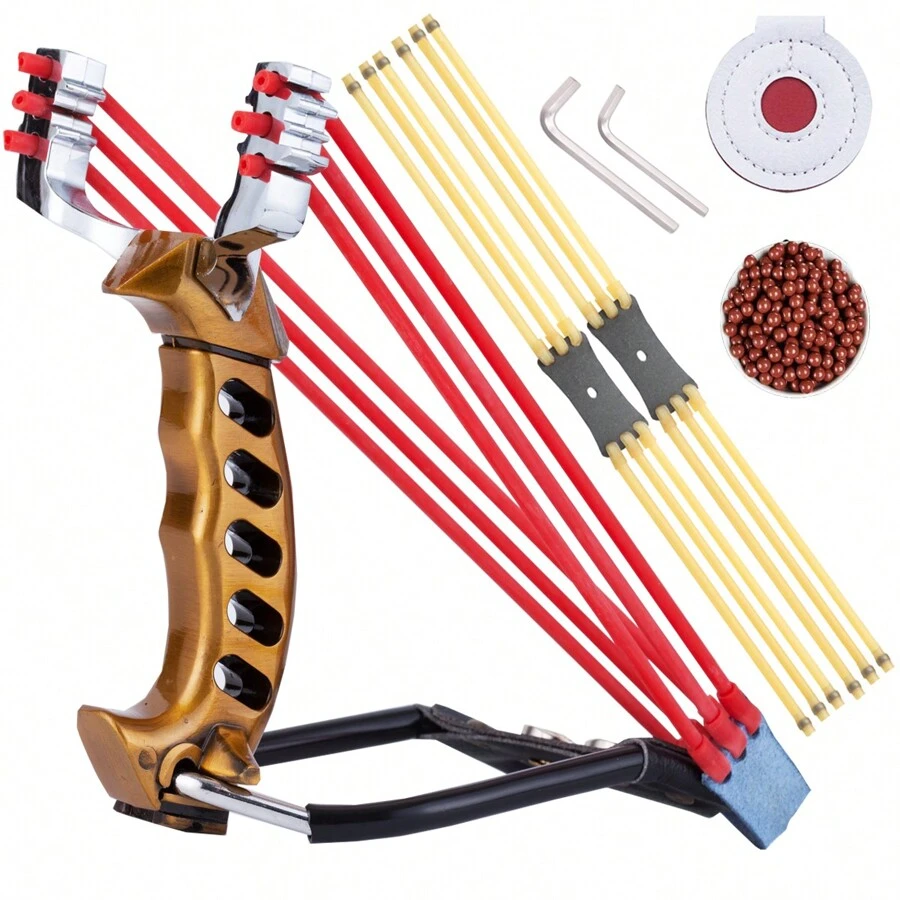 Outdoor Hunting Strong Slingshot Wrist Rest Booster Catapult With 3 ...