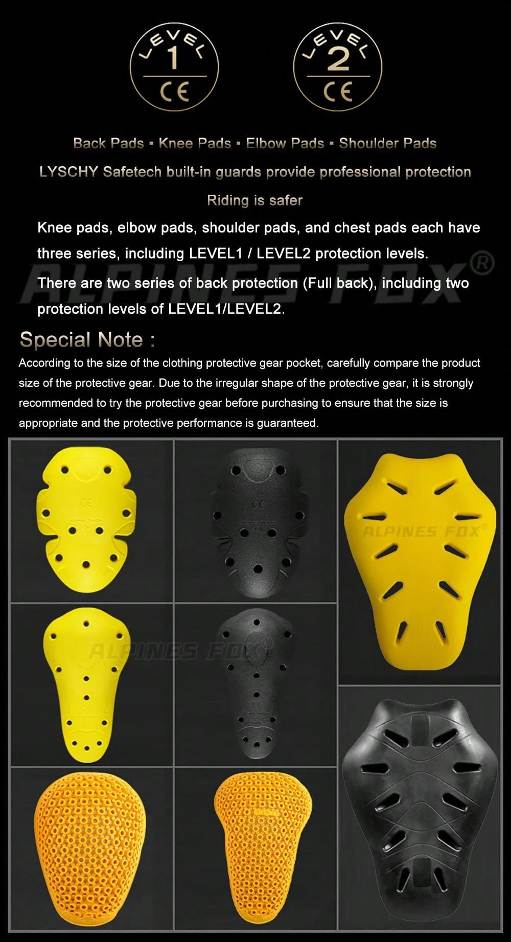 Motorcycle Dorsal Jacket Insert Back Protector High Elasticity Body ...