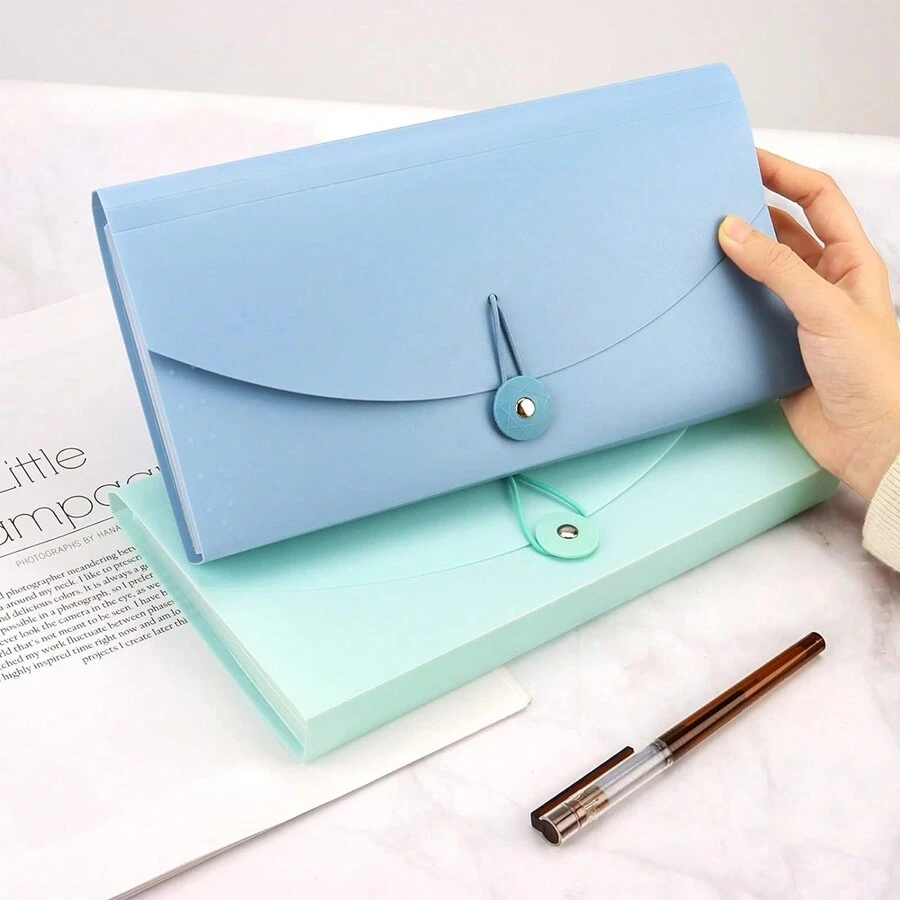 1pc 13 Pockets Receipt Expanding Folder, Plastic Check Bill Organizer ...