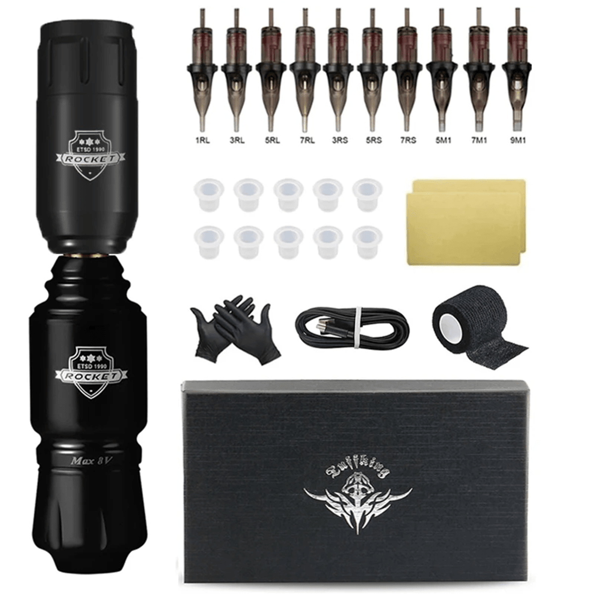 One Set Of Wireless Tattoo Machine Rocket Pen Kit With Rca Interface ...