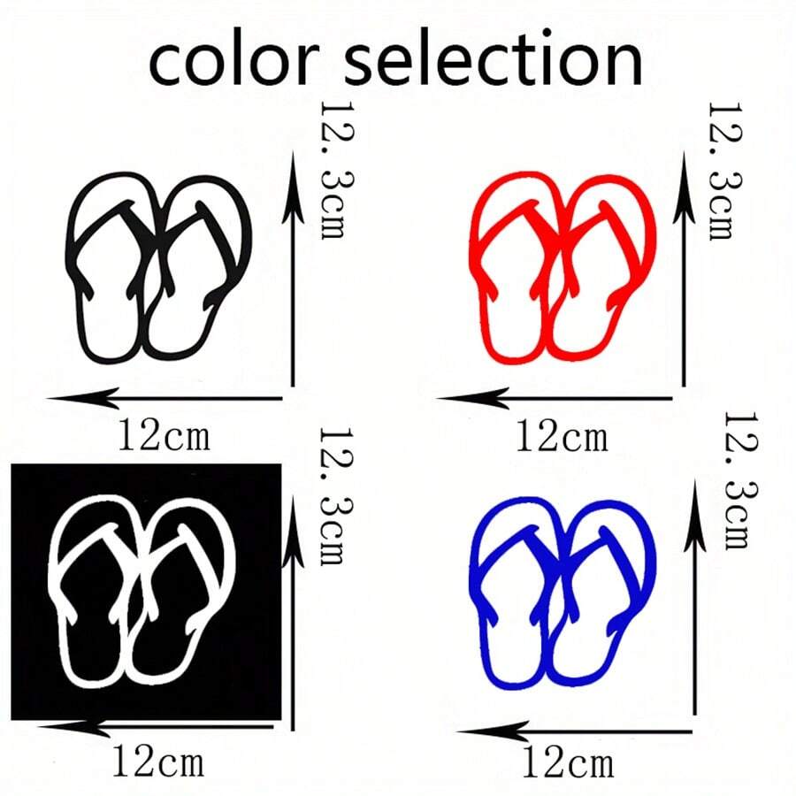 Slipper Pattern Design Engine Hood Universal Creativity Personalized Car Stickers Modified